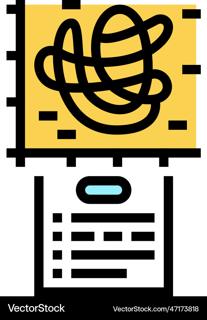 Chaos theory math science education color icon Vector Image