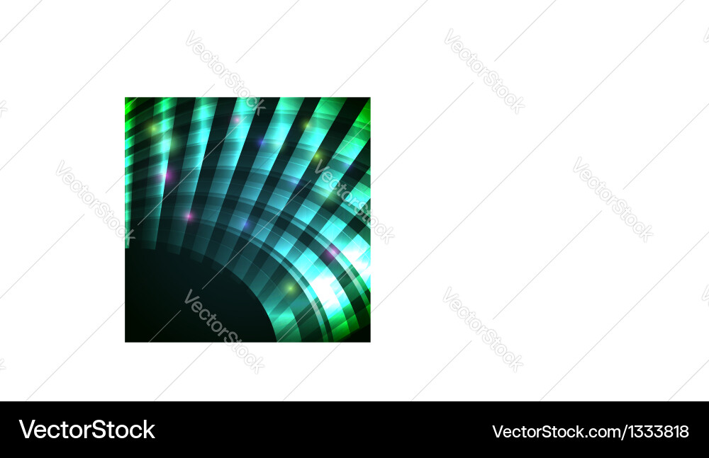 Modern background with neon green arc eps10 Vector Image