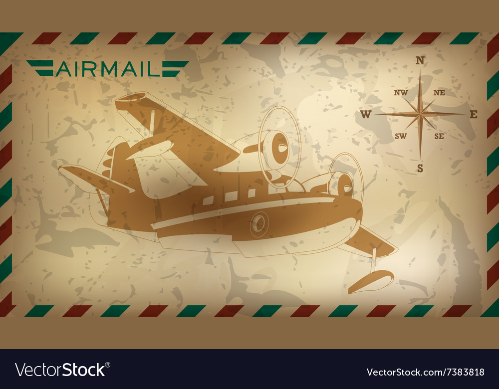 Postal background Royalty Free Vector Image - VectorStock