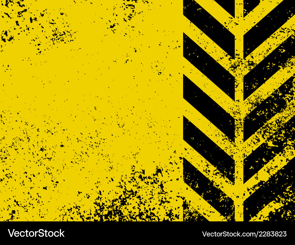 A grungy and worn hazard stripes texture eps 8 Vector Image