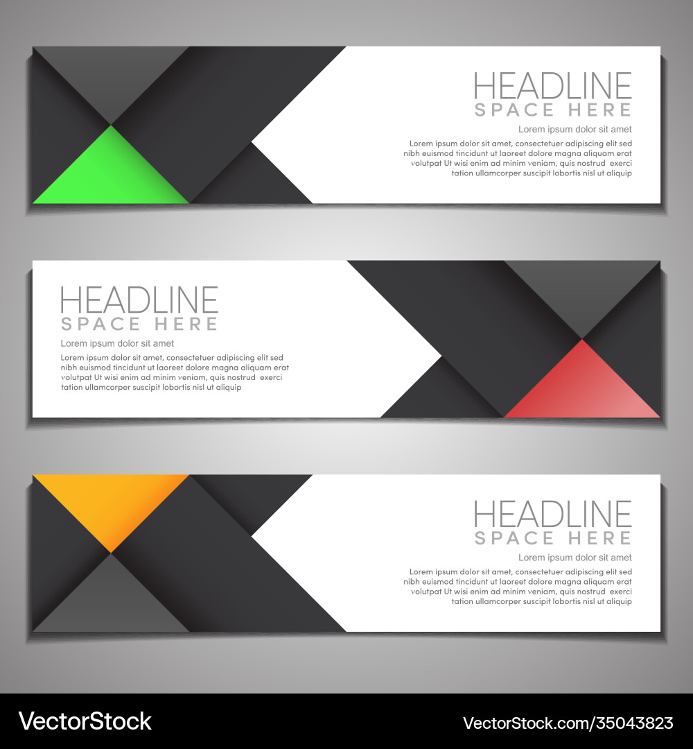 Banner background modern company business header Vector Image