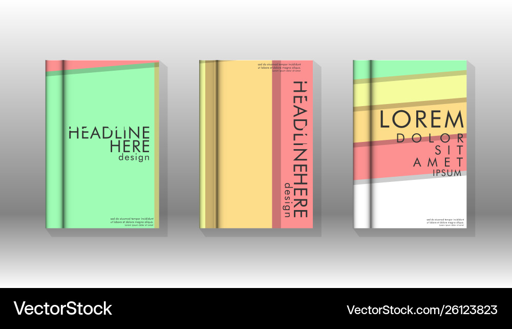 Cover book concept abstract geometric background Vector Image