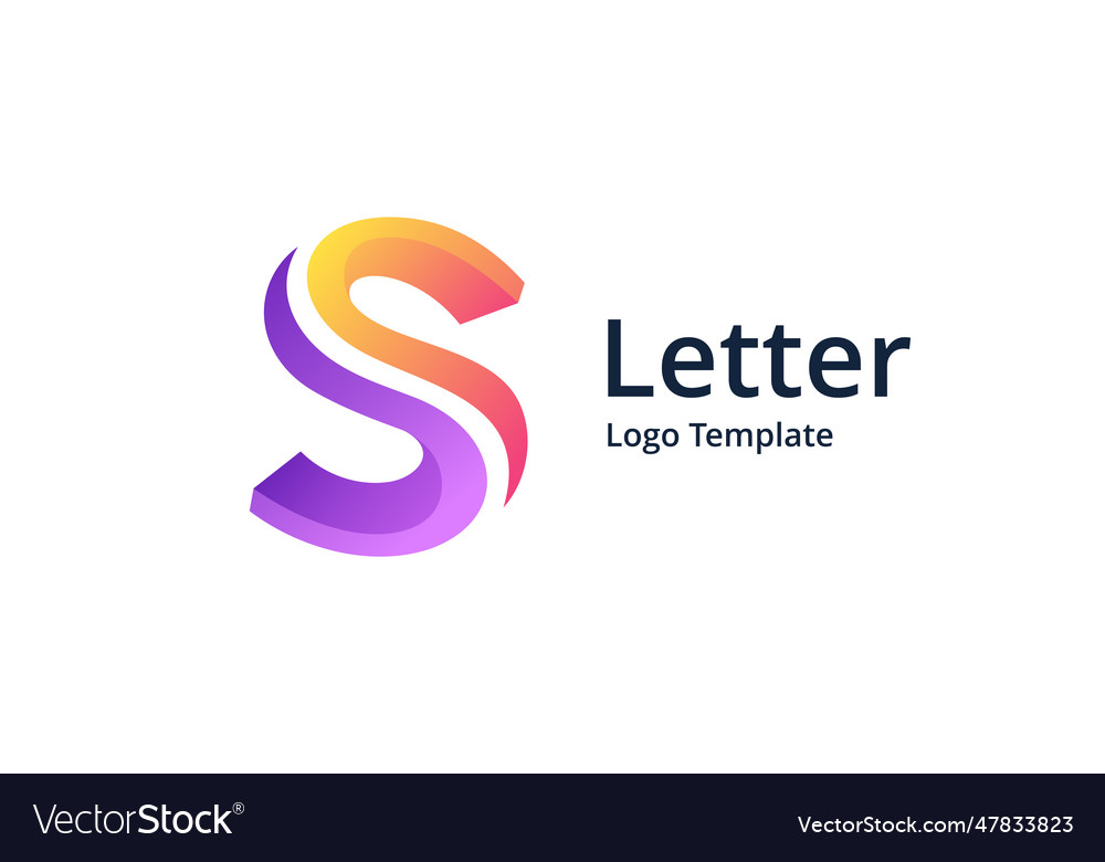 Letter s colorful logo Royalty Free Vector Image Letter s colorful logo Royalty Free Vector Image