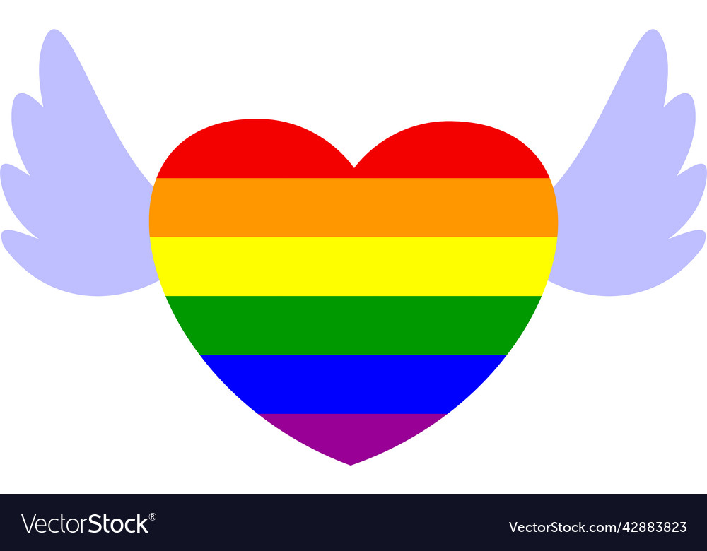 Lgbt community pride day hand with heart Vector Image
