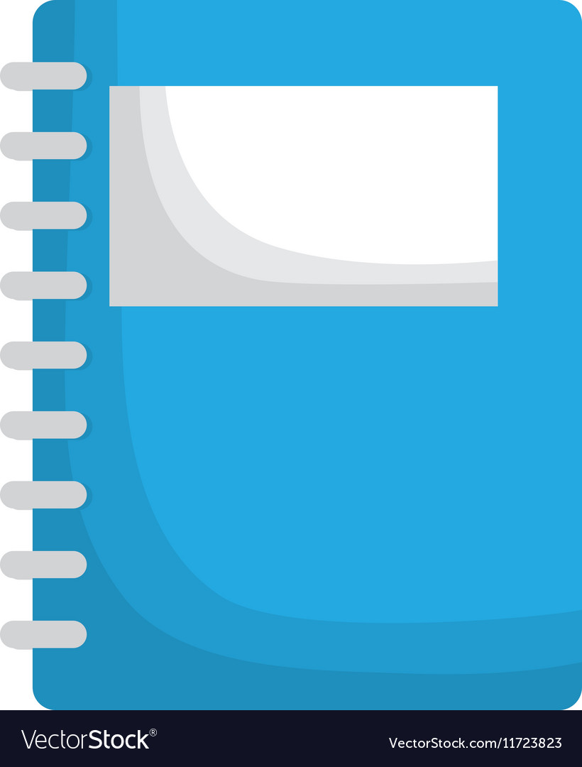 Notebook notepad paper Royalty Free Vector Image