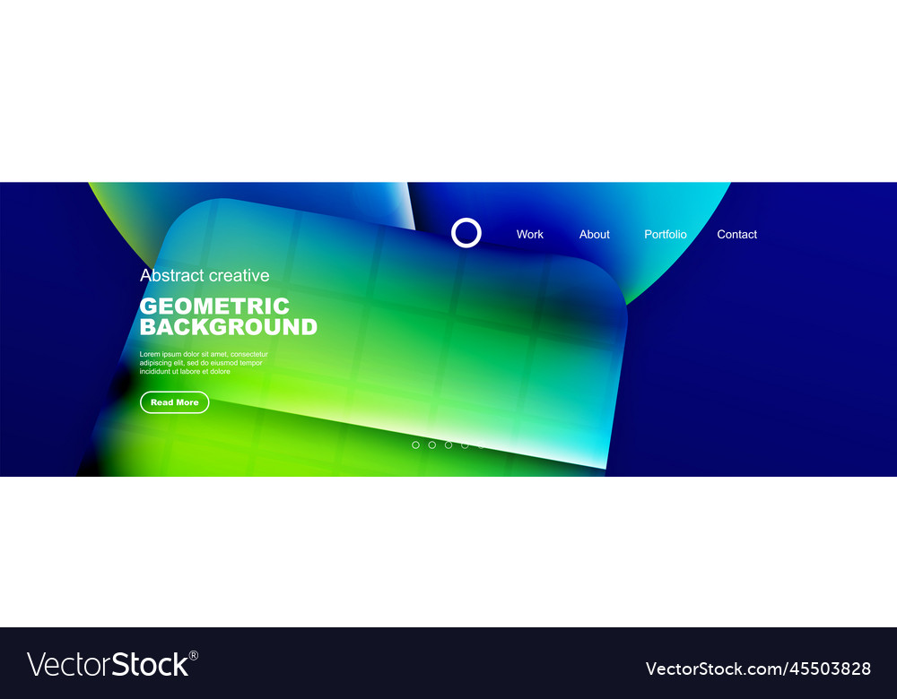 Bright glossy overlapping geometric shapes Vector Image