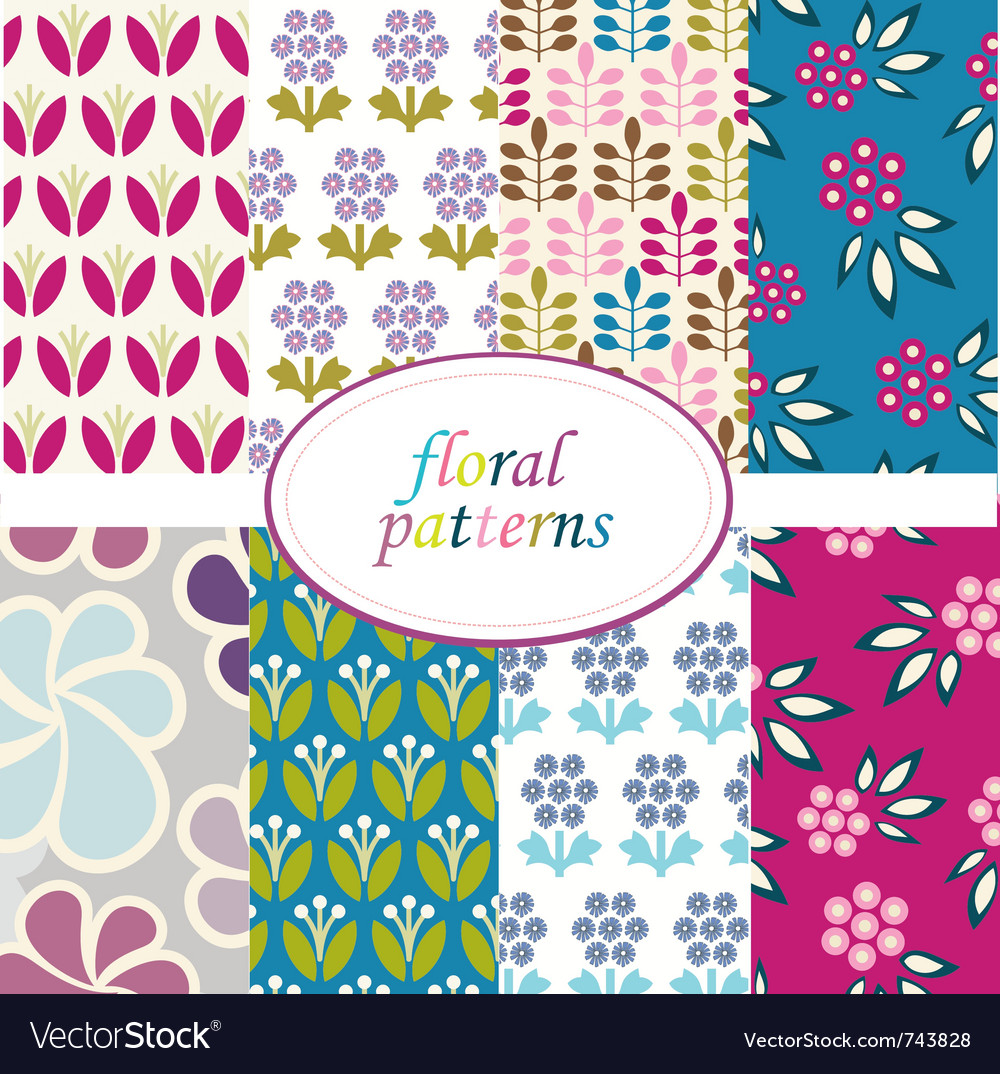 Classic patterns Royalty Free Vector Image - VectorStock