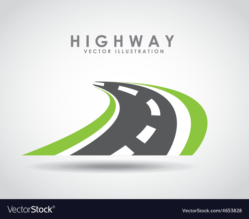 Highway road Royalty Free Vector Image - VectorStock
