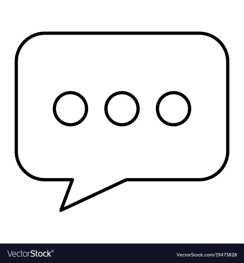Speech bubble message icon Royalty Free Vector Image