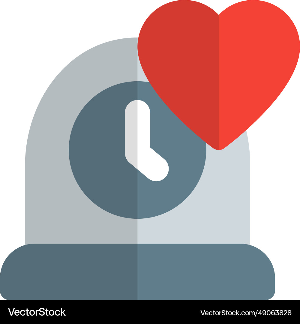 Vintage clock popular timekeeping tool in its era Vector Image