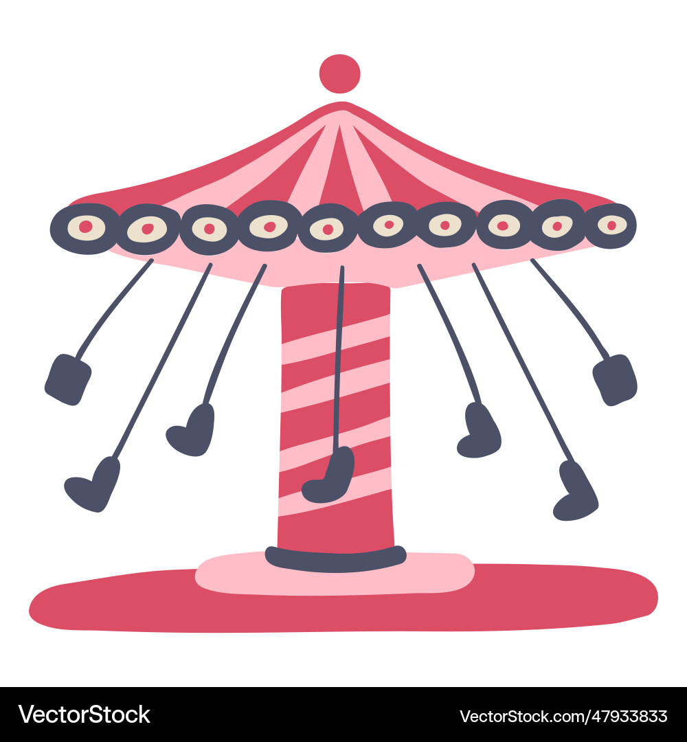 Carnival attraction color Royalty Free Vector Image