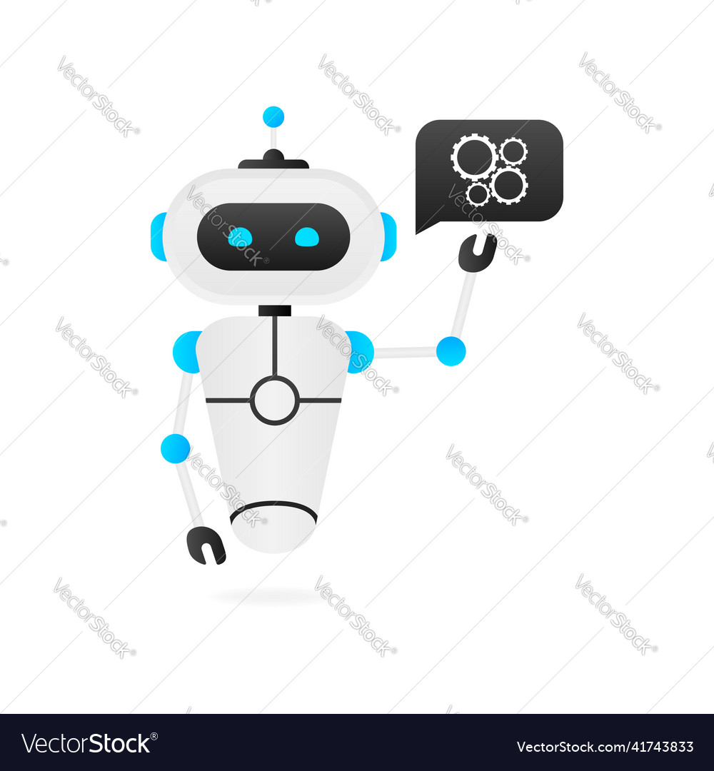 Chatbot icon concept chat bot or chatterbot Vector Image
