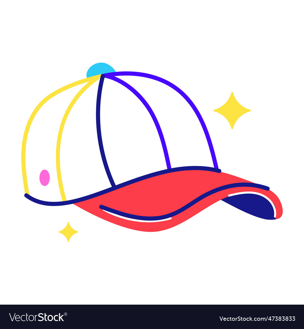 P cap Royalty Free Vector Image - VectorStock