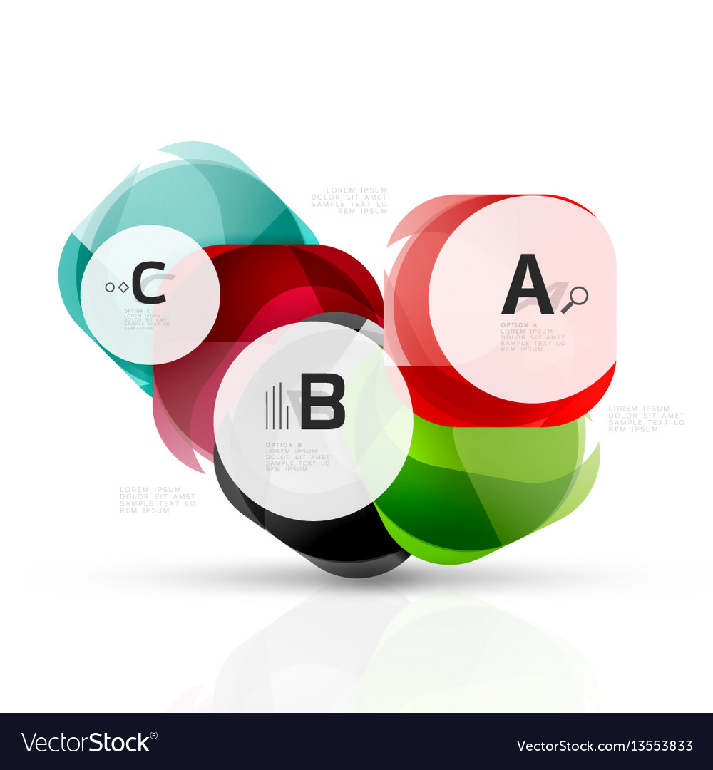 Shiny abstract elements Royalty Free Vector Image