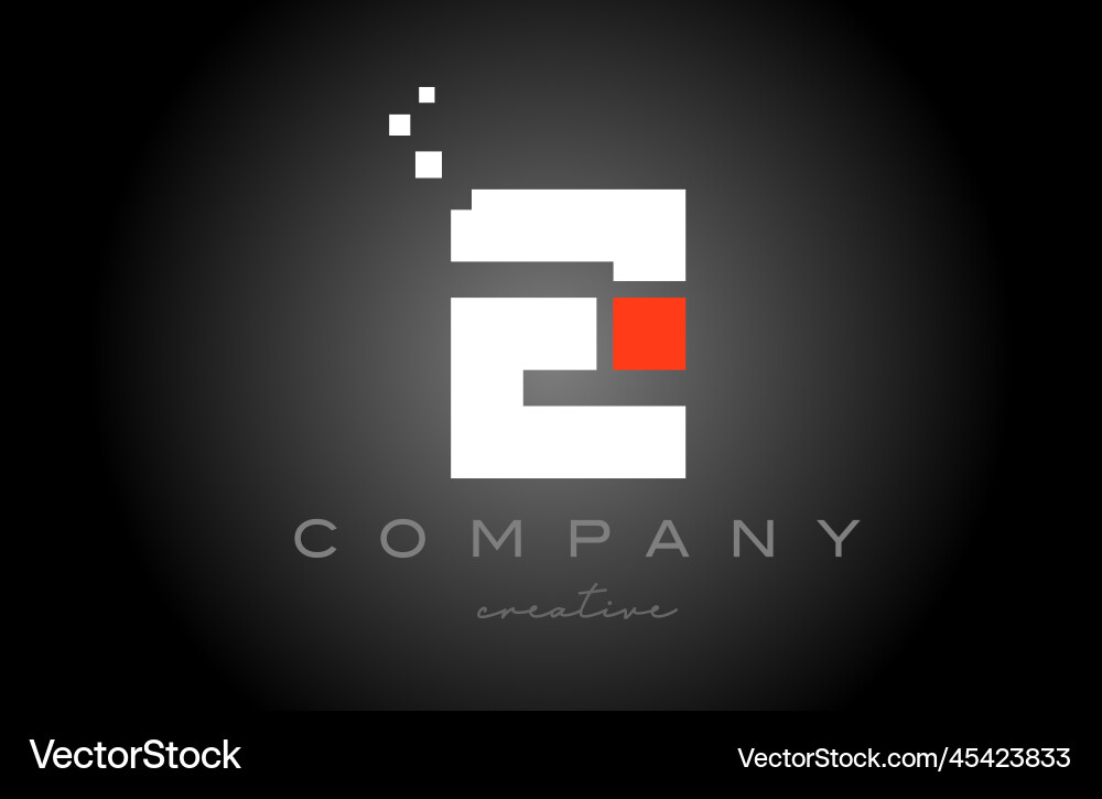 Z dots alphabet letter logo icon design template Vector Image