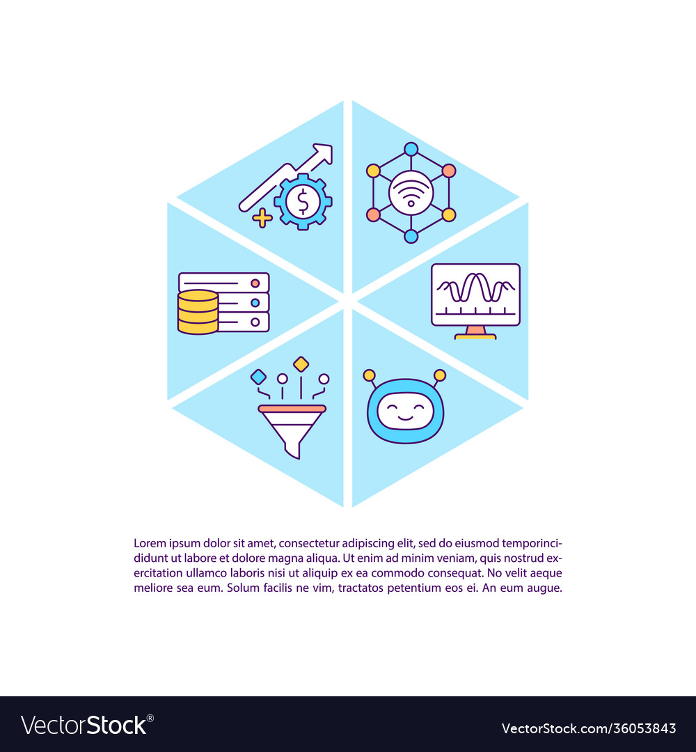 Advanced human-machine interfaces concept icon Vector Image