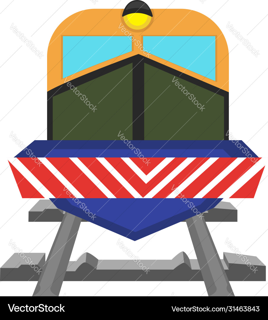 City train on white background Royalty Free Vector Image