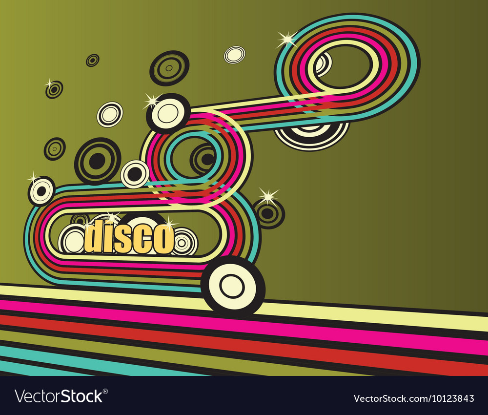 Disco background Royalty Free Vector Image - VectorStock