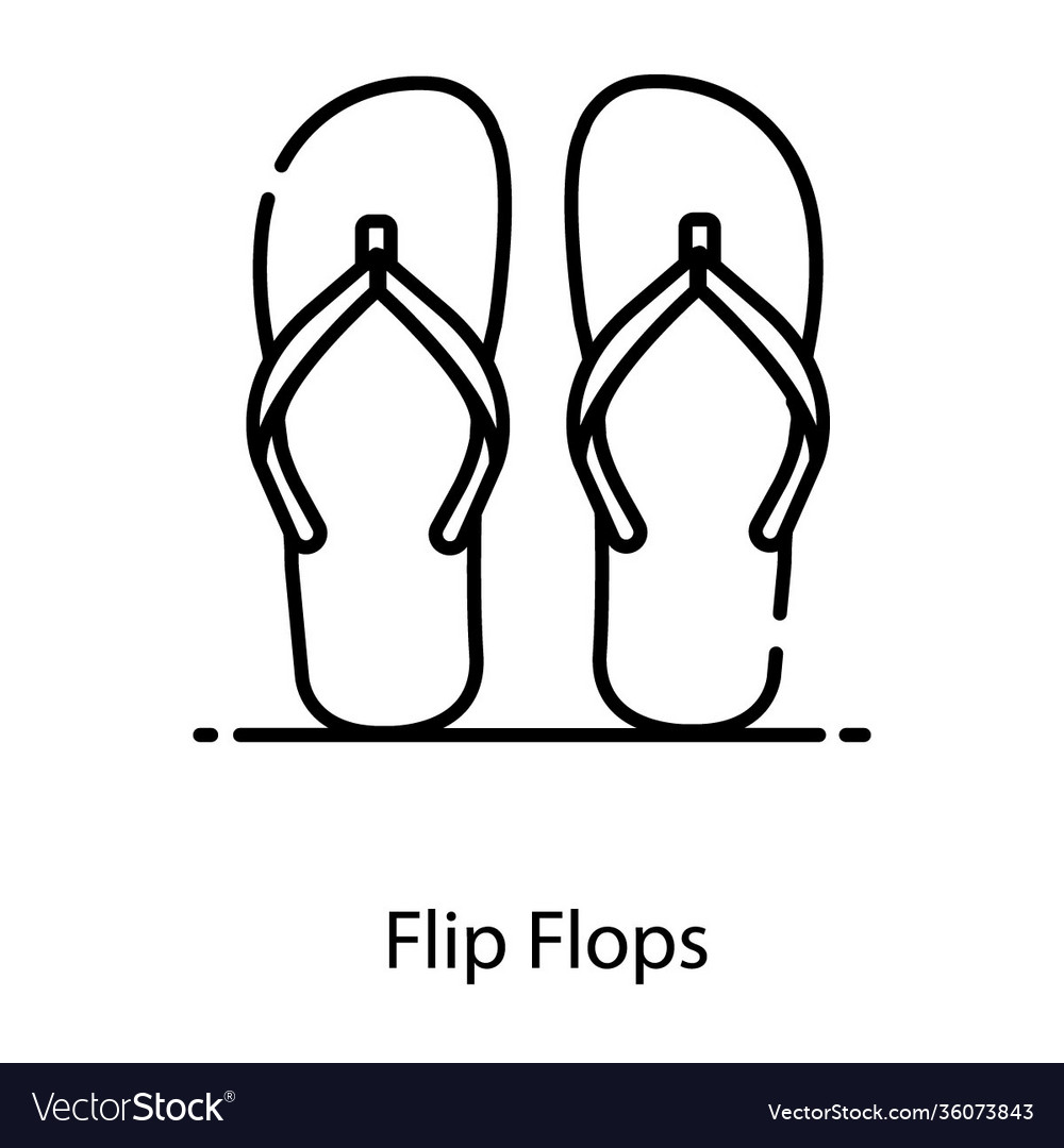 Flip flops Royalty Free Vector Image - VectorStock