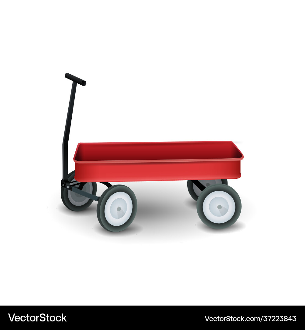 Garden trolley isolated on white background Vector Image