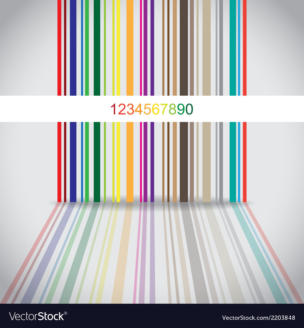Colorful barcode Royalty Free Vector Image - VectorStock