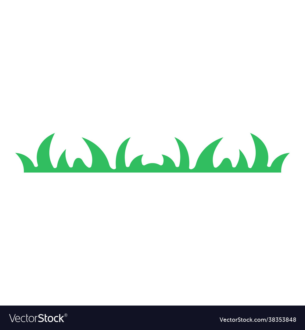 Grass icon design template isolated Royalty Free Vector