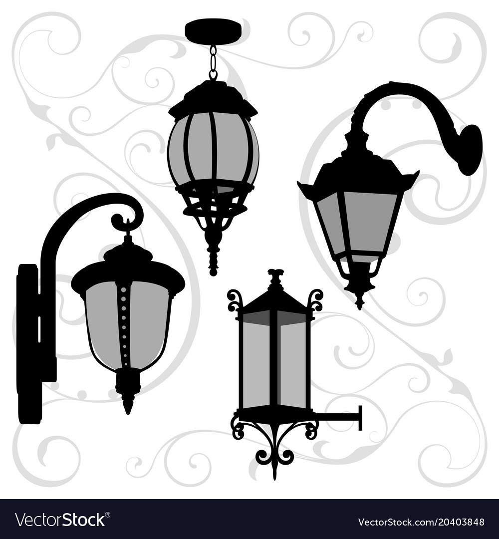 Lanterns set Royalty Free Vector Image - VectorStock