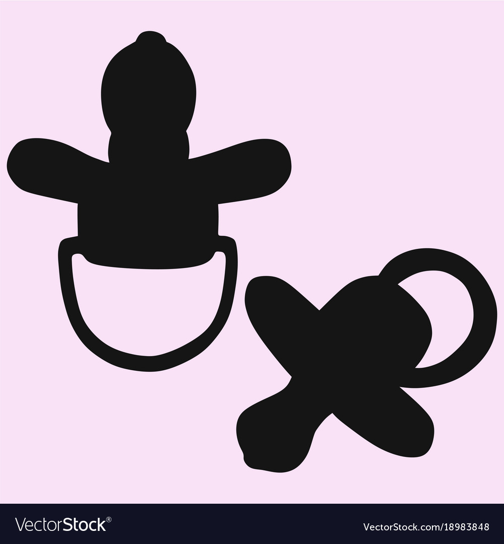 Pacifier Royalty Free Vector Image - VectorStock
