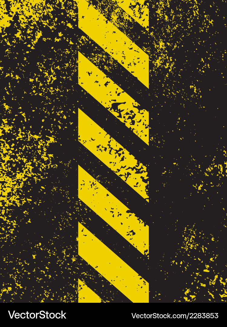 A grungy and worn hazard stripes texture EPS 8 Vector Image
