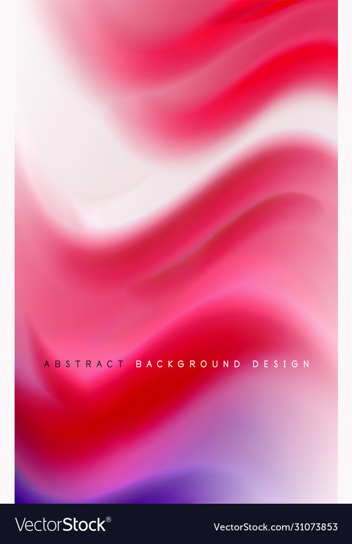 Abstract background - fluid color gradient waves Vector Image