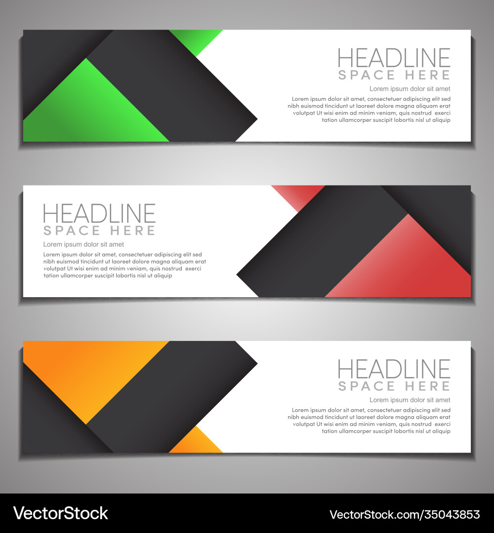 Banner background modern company business header Vector Image
