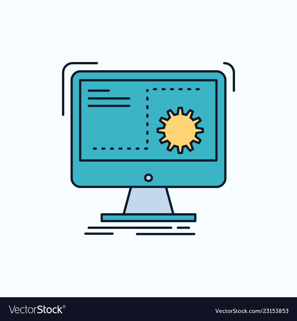 Command computer function process progress flat Vector Image