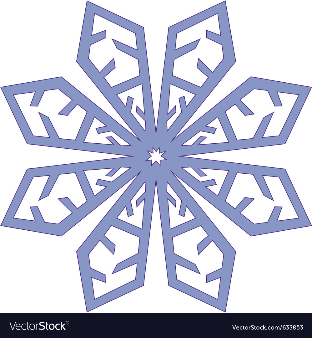 Snowflake Royalty Free Vector Image - VectorStock