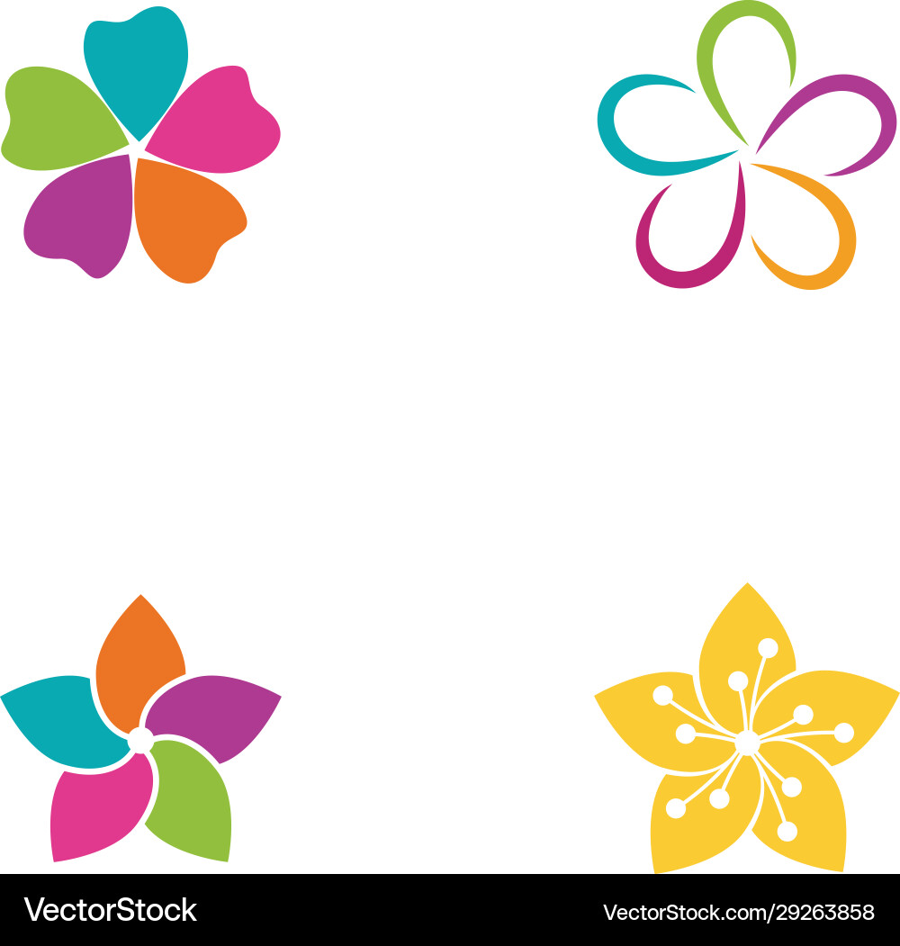 Beauty icon flowers design Royalty Free Vector Image