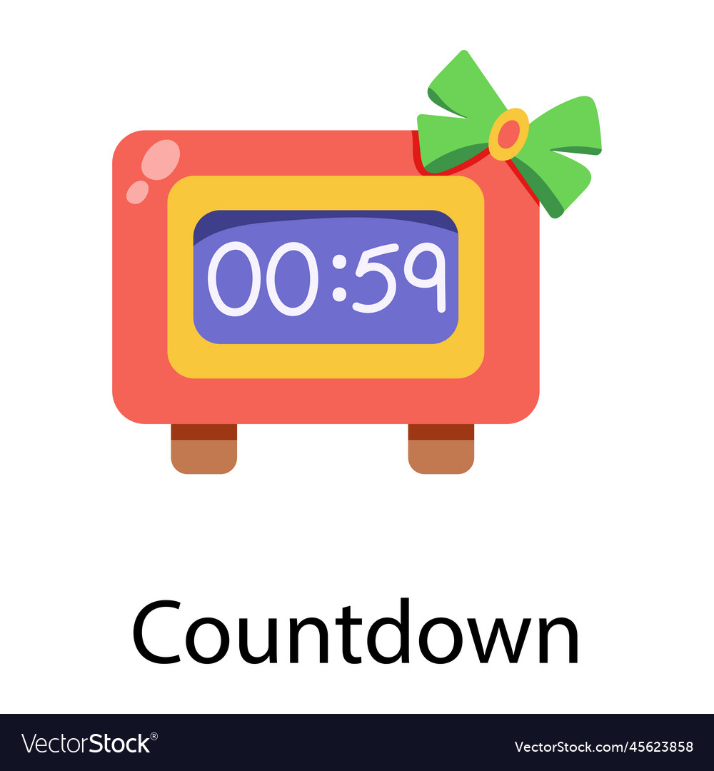 Countdown Royalty Free Vector Image - VectorStock Countdown Royalty Free Vector Image - VectorStock