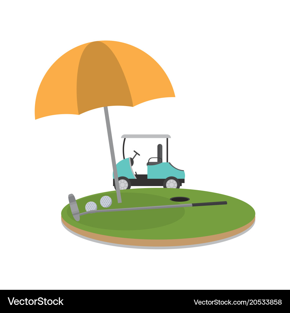 Golf sport game Royalty Free Vector Image - VectorStock