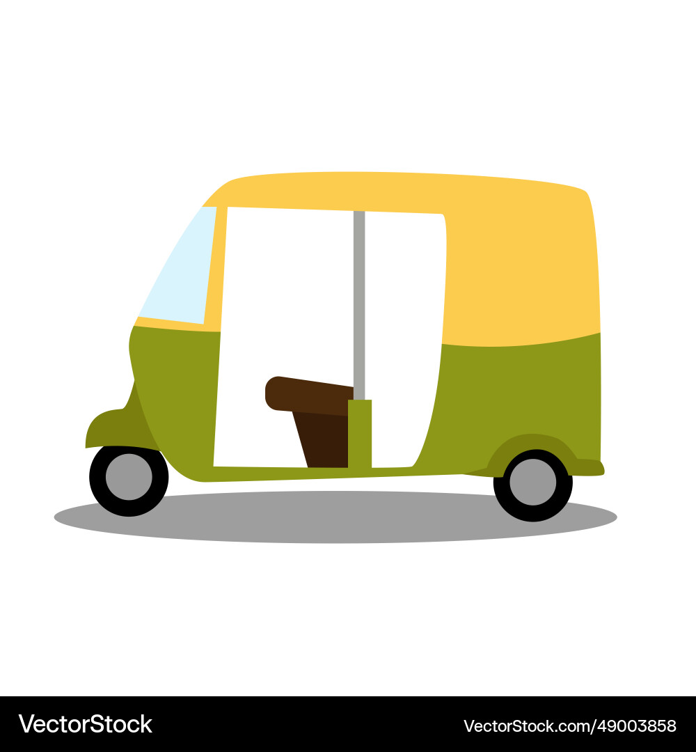 Image of indian auto rickshaw Royalty Free Vector Image