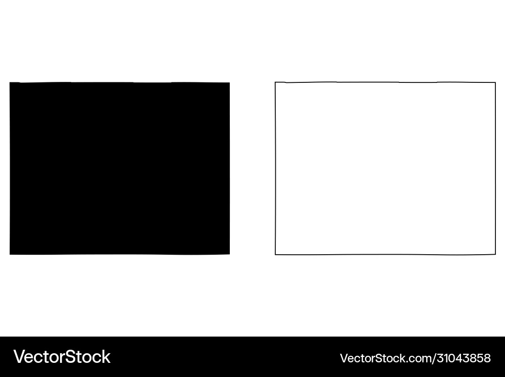 Wyoming wy state map usa Royalty Free Vector Image