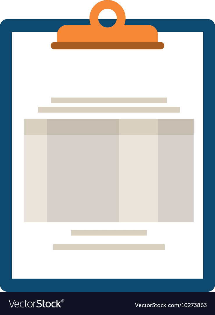 Clipboard with document icon Royalty Free Vector Image