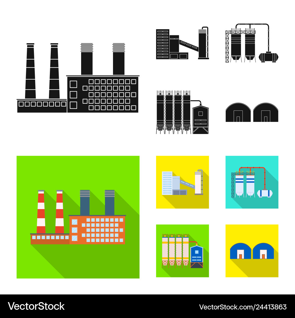 Design of production and structure logo Royalty Free Vector