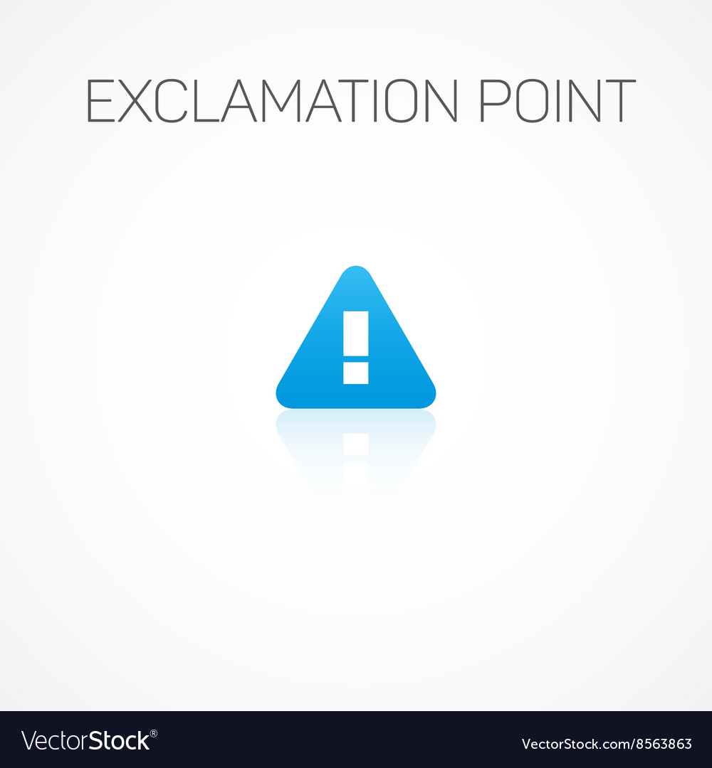 Exclamation point Royalty Free Vector Image - VectorStock