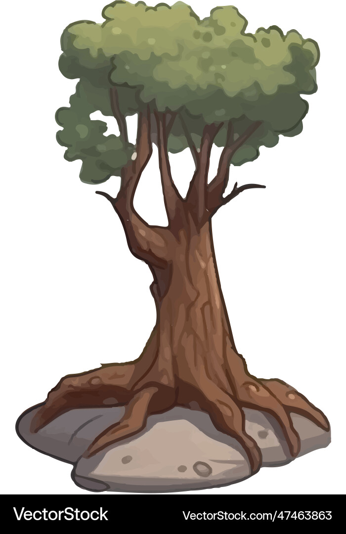 Green tree growth symbolizes nature organic Vector Image
