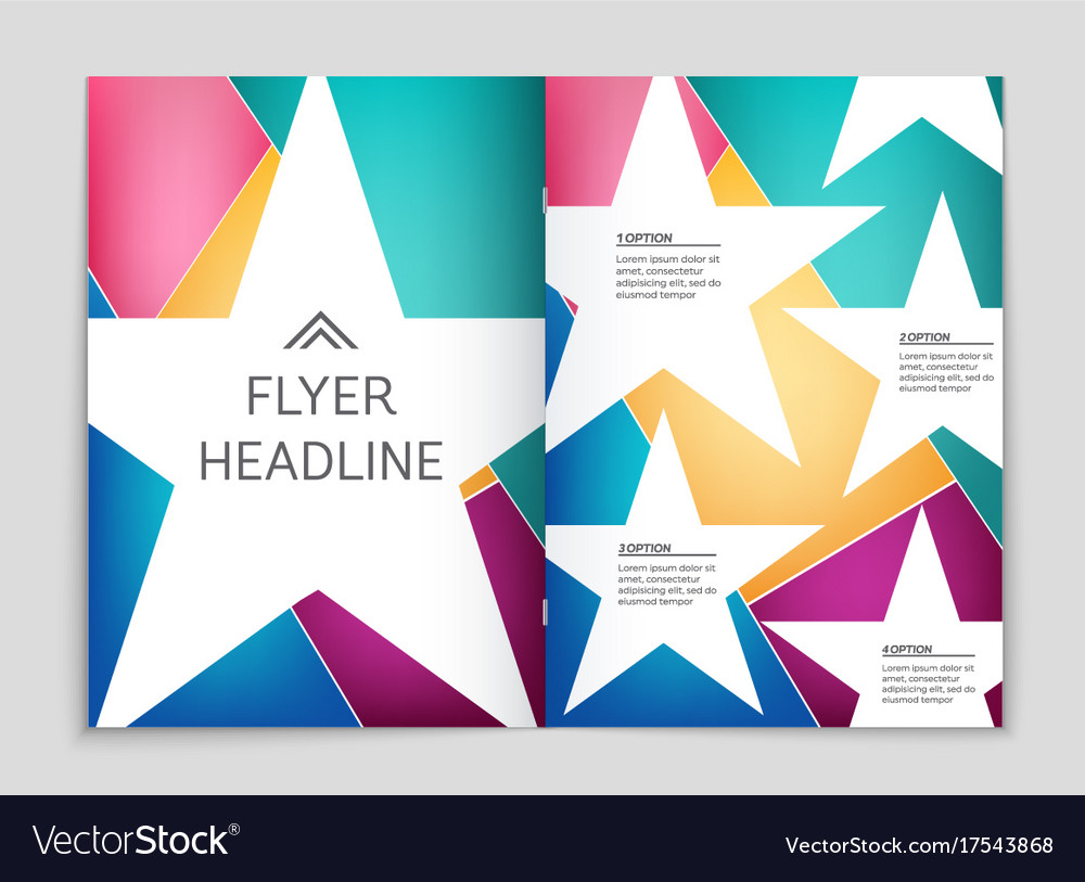 Abstract layout background set for art Royalty Free Vector