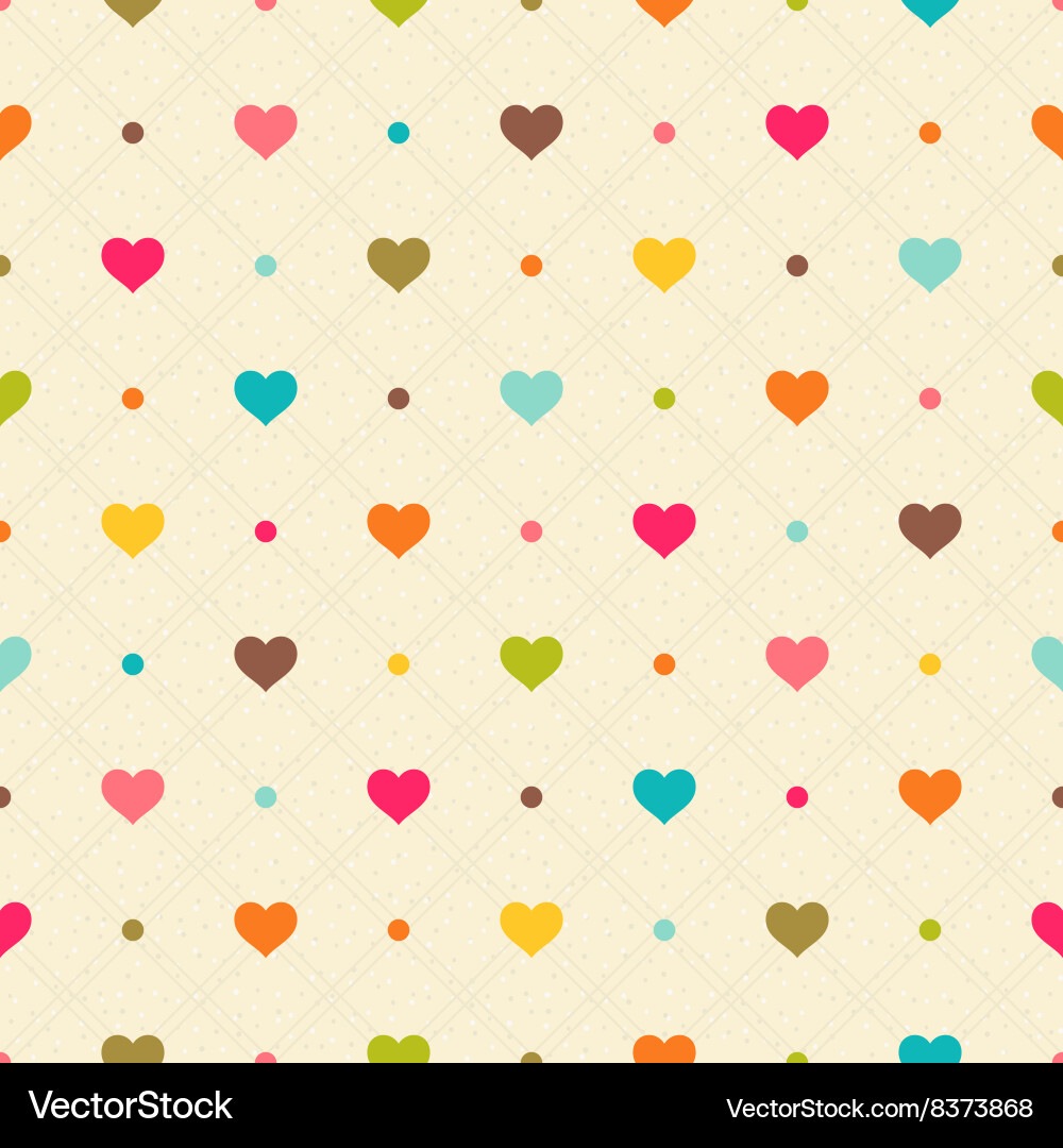 Checkered color seamless textured polka dots Vector Image