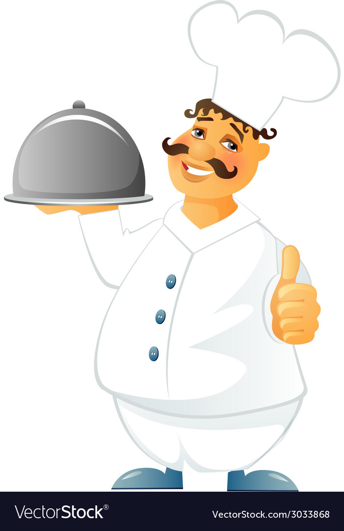 Chef cook man Royalty Free Vector Image - VectorStock
