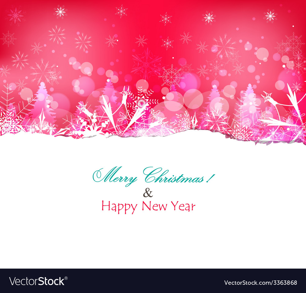 Red winter background Royalty Free Vector Image