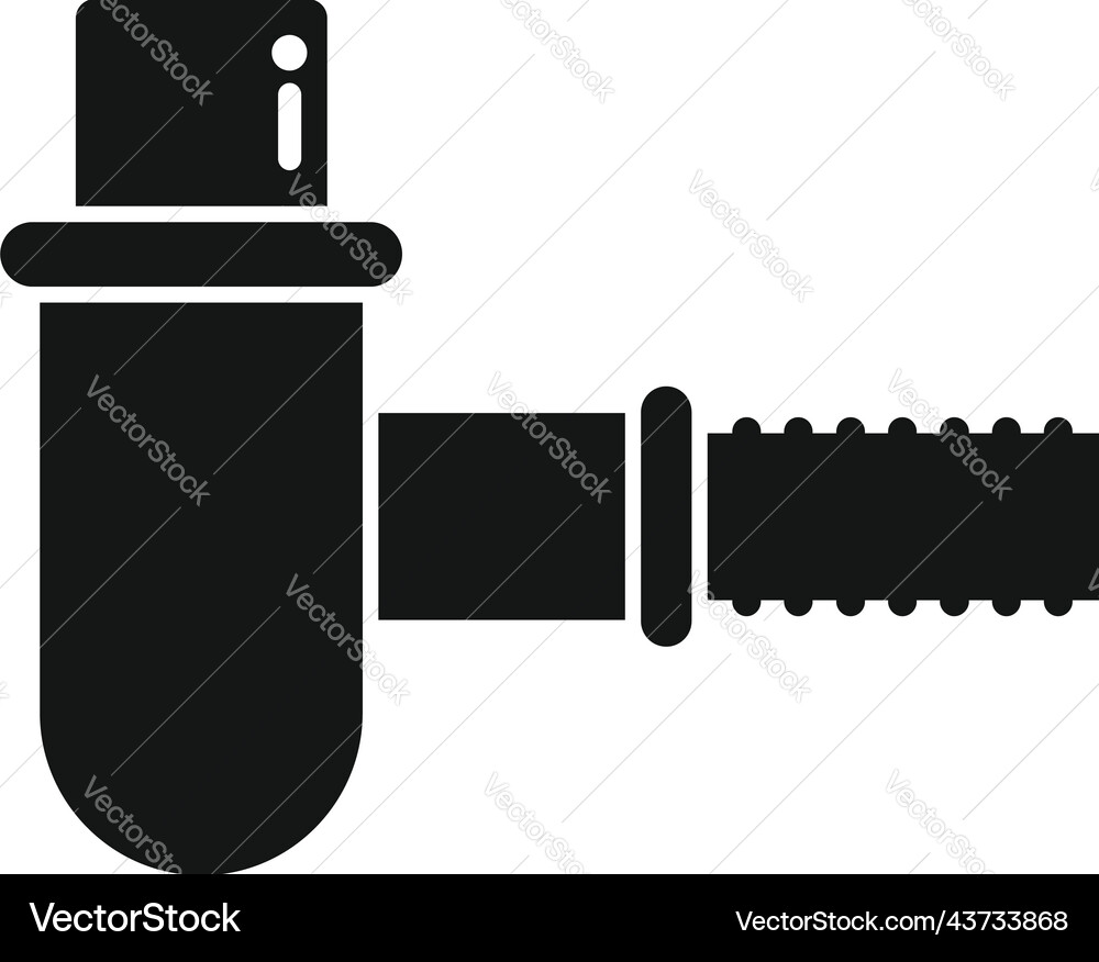 Service drain icon simple water pipeline Vector Image