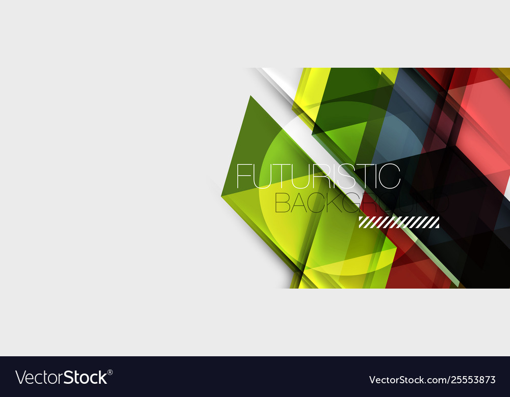 Abstract geometric background modern overlapping Vector Image