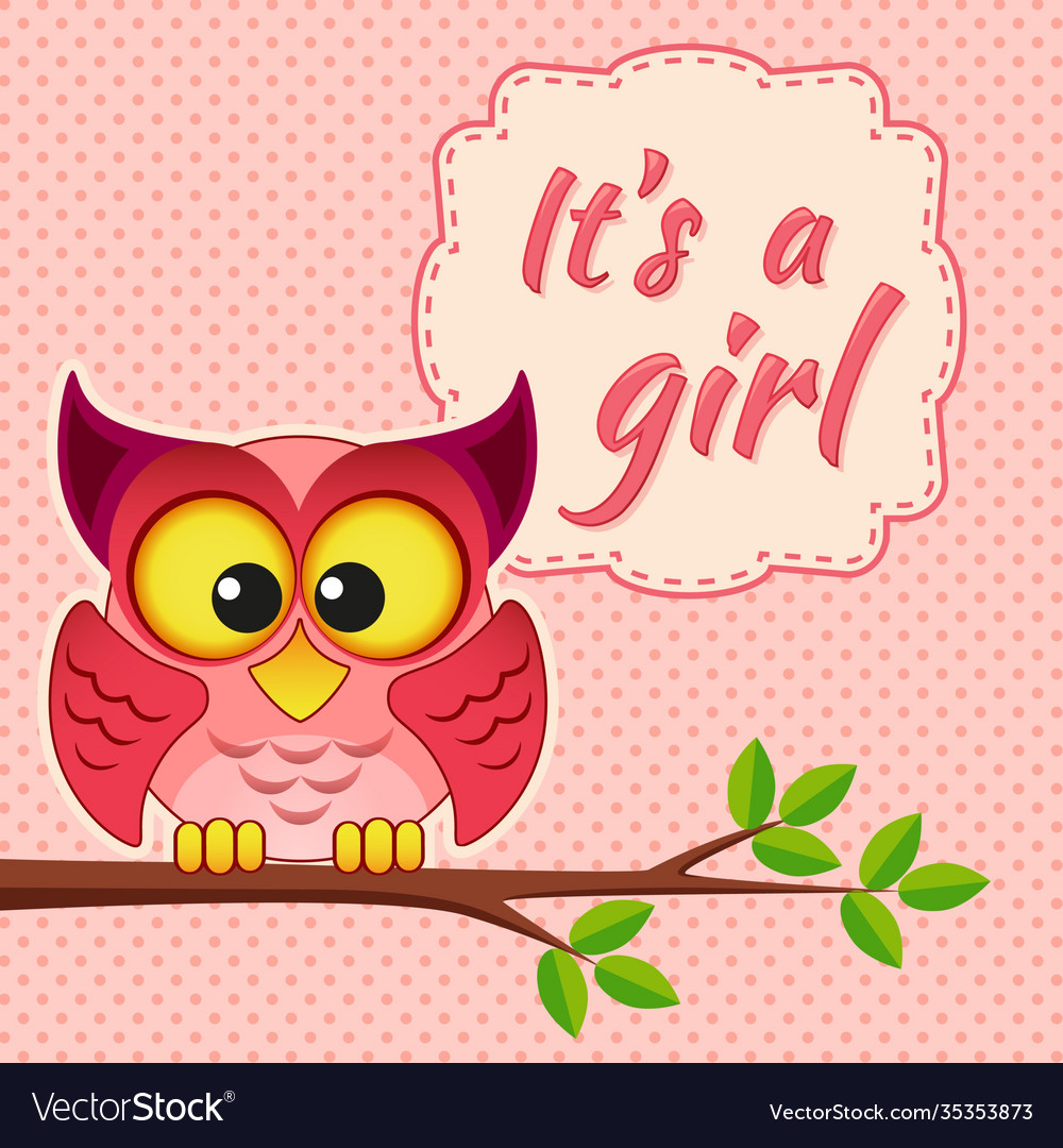 Baby Girl Owls Clip Art
