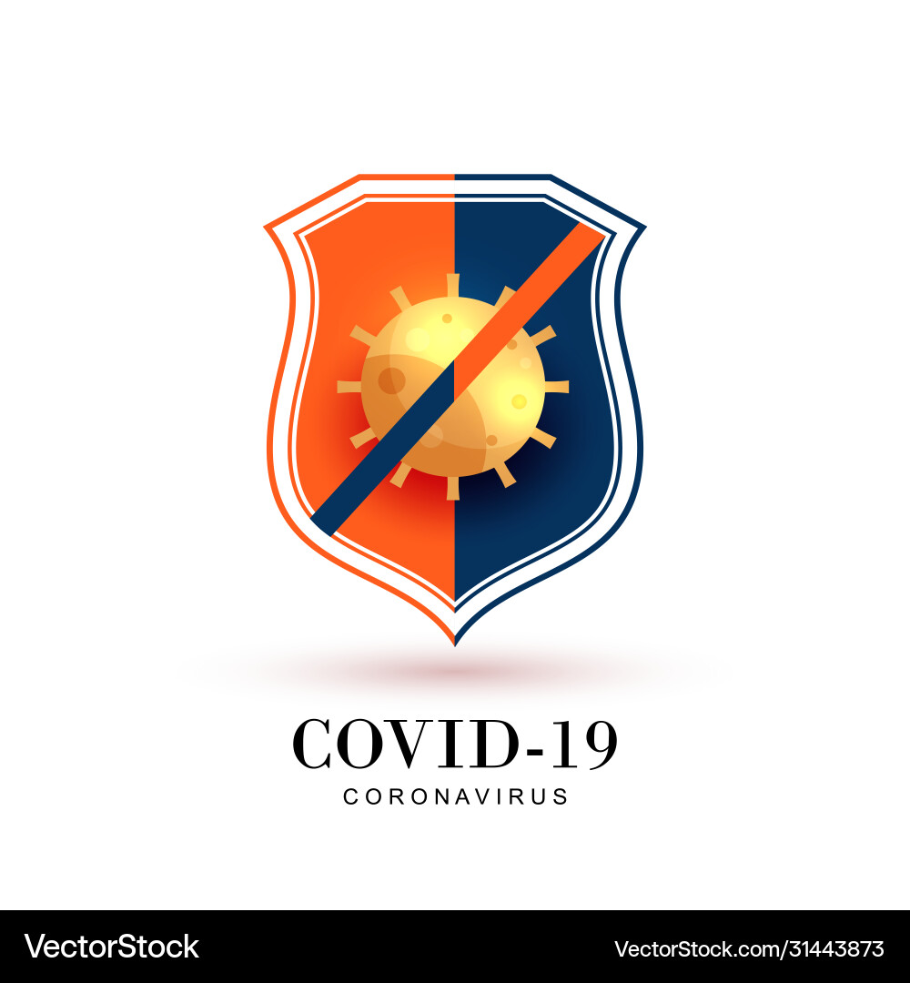Coronavirus covid19-19 icon logo Royalty Free Vector Image